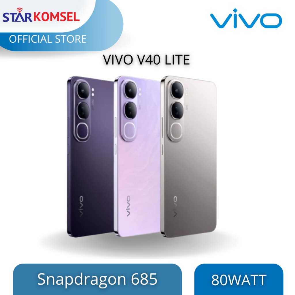 Jual HP VIVO V40 LITE 4G 8/256 GARANSI RESMI VIVO INDONESIA | Shopee Indonesia
