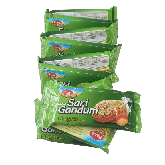Jual Roma Sari Gandum Biskuit Dengan Gandum Utuh & Susu 39g (1 pack/10 ...