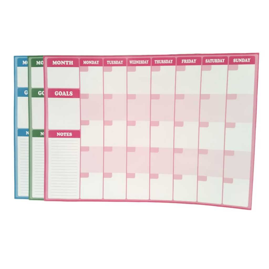 Jual SCHEDULE BOARD PAPAN JADWAL 50X70 2 SISI PAPAN TULIS KERTAS ...