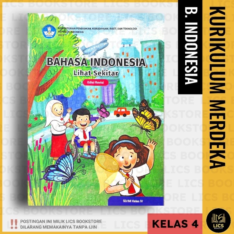 Jual Buku Siswa SD Kelas 4 Bahasa Indonesia Revisi Kurikulum Merdeka Kemendikbut Ristek Kurmer ...