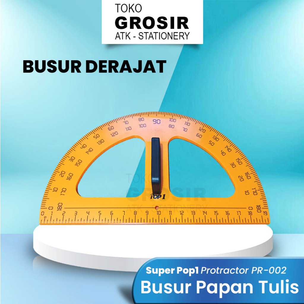Jual Penggaris Busur Papan Tulis / BUSUR PR002 Super POP 1 / PR-002 ...