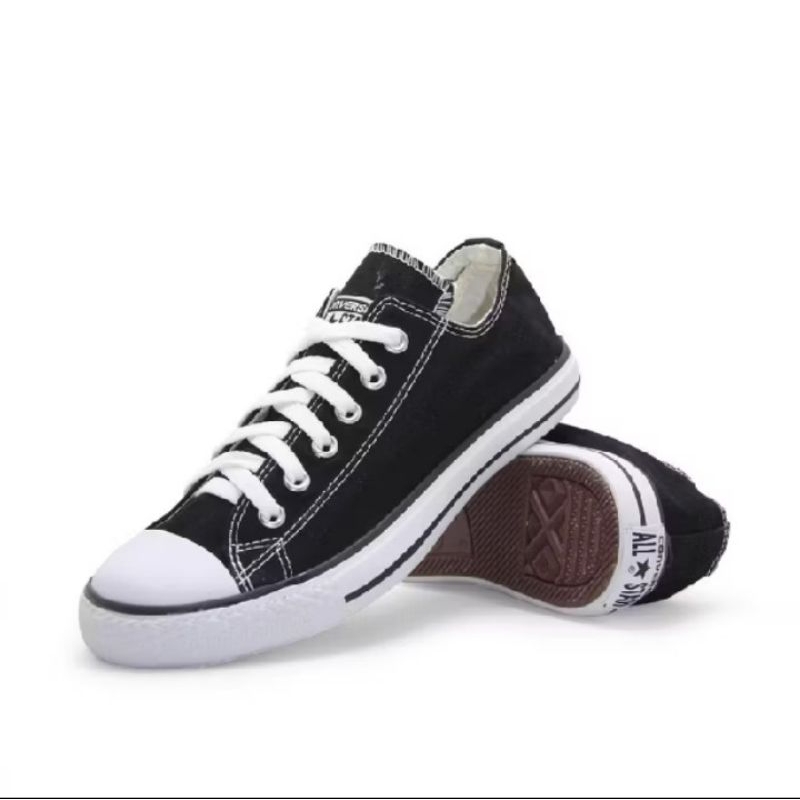 Jual Sepatu converse all star hitam rendah | Shopee Indonesia
