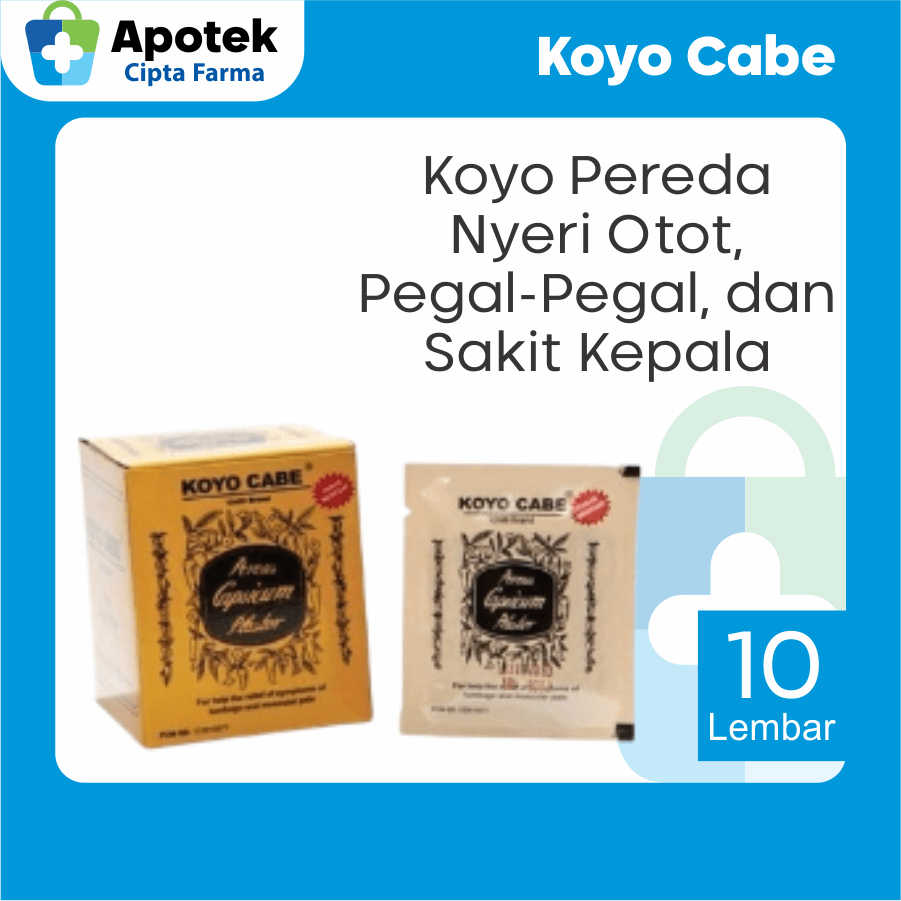 Jual Koyo Cabe Sachet Isi 10 Koyok Koyo Herbal Methyl Plester Pereda ...
