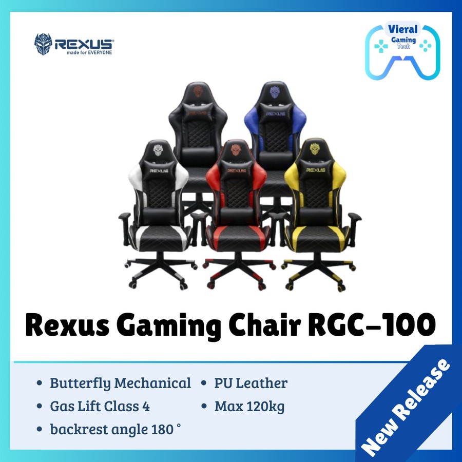 Jual Rexus Gaming Chair Kursi RGC100 | Shopee Indonesia