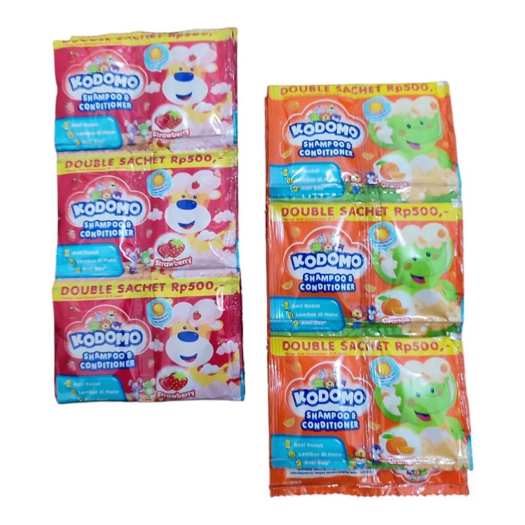 Jual KODOMO SHAMPOO CONDITIONER GEL RENCENG 12 x 5ml ORANGE STRAWBERRY SACHET RENCENGAN | Shopee ...