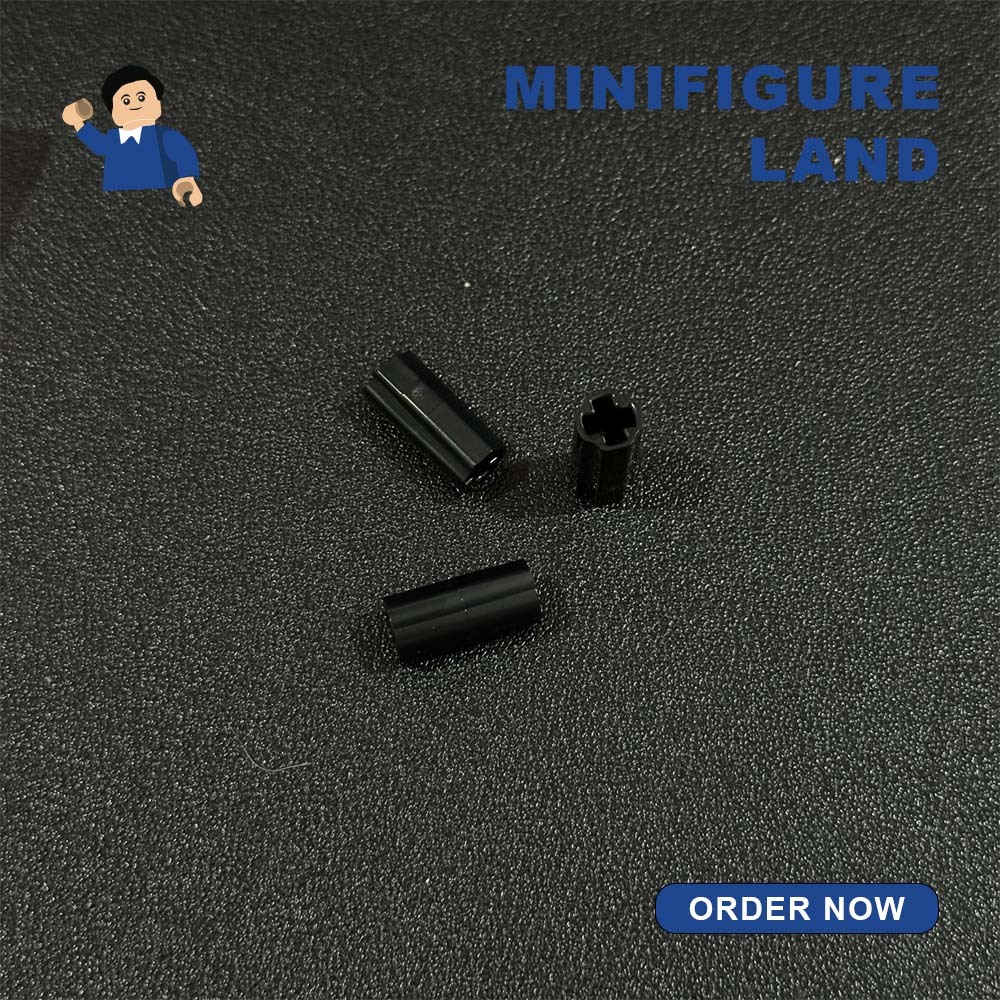 Jual Lego Parts - 6538c - Black Technic, Axle Connector 2L (Smooth with ...