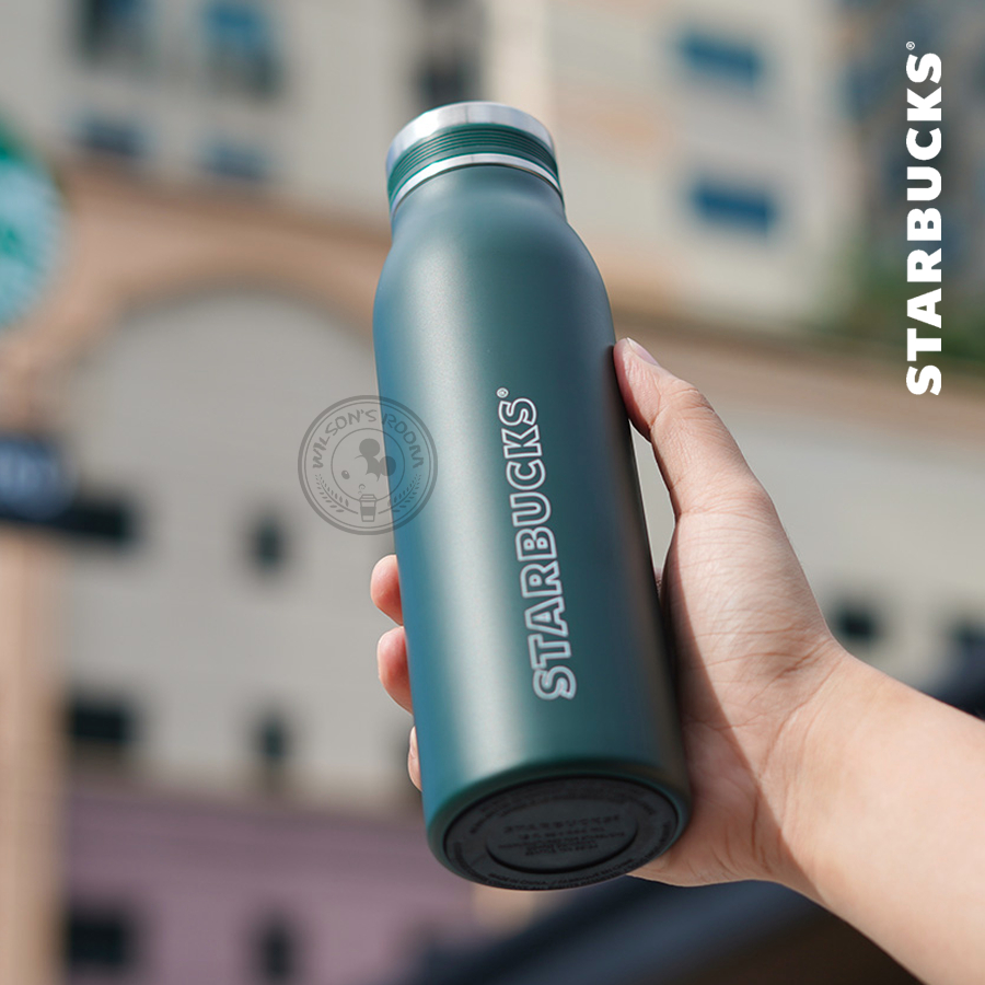 Jual Starbucks Tumbler Wordmark Green 15oz Stainless Steel Core Water ...