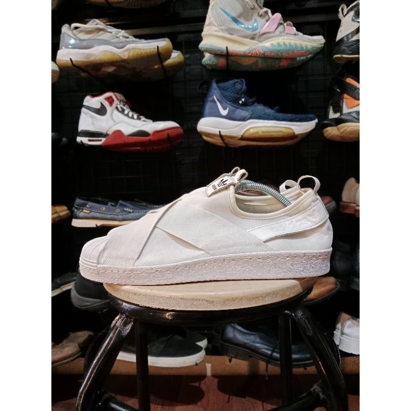 Jual SEPATU ADI SUPERSTAR SLIP ON WHITE | Shopee Indonesia