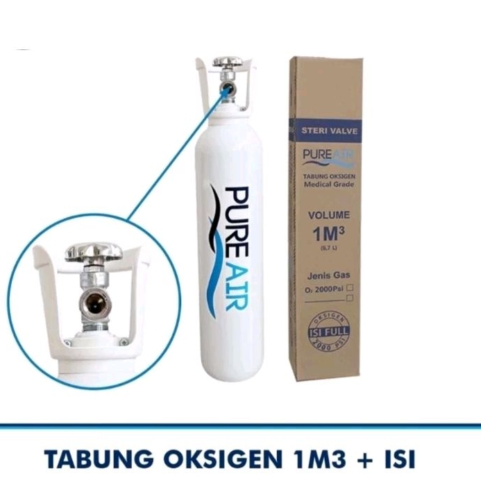 Jual Tabung Oksigen 1m3 Plus isi 6.7LT | Shopee Indonesia