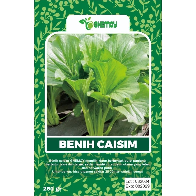 Jual Benih caisim / biji cesim super / caisim Ghemoy / sawi bakso 250 ...