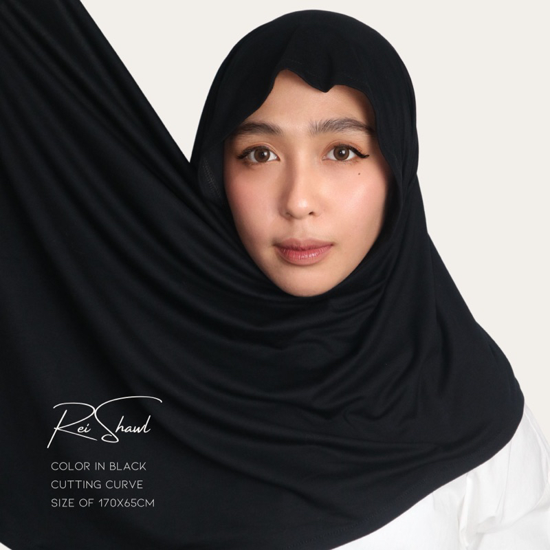 Jual ZAFINA HIJAB- Rei Shawl Pashmina Kaos ukuran 170x65cm (Cutting ...