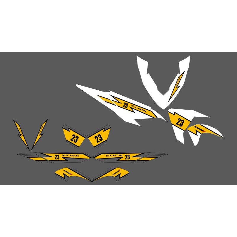 Jual STRIPING STICKER TRANSPARAN VARIO LED OLD CUSTOM DESIGN LWBK V2 ...