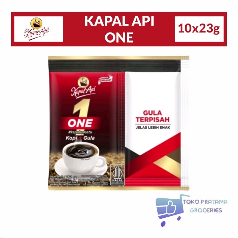Jual KAPAL API ONE GULA TERPISAH RENCENG ISI 10 SACHET | Shopee Indonesia