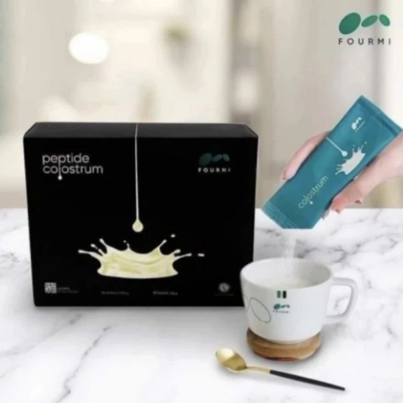 Jual FOURMI peptide colostrum 1box 30 sachect ORIGINAL | Shopee Indonesia
