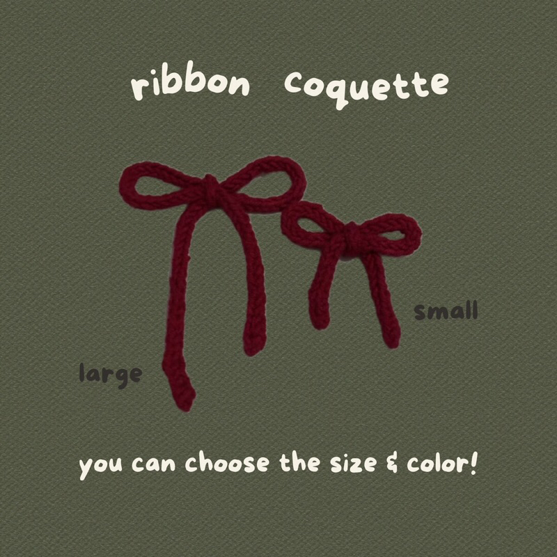 Jual keychain pita crochet // ribbon coquette | Shopee Indonesia