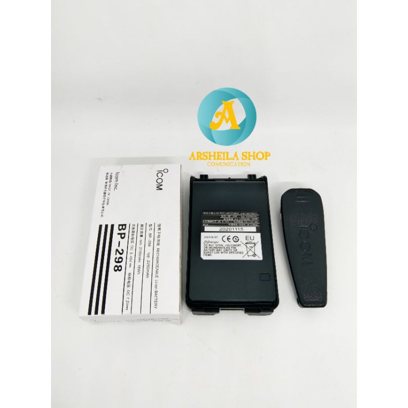 Jual Batre Baterai ht icom v86 bp 298 bagus murah | Shopee Indonesia