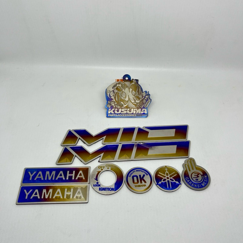 Jual emblem body titanium set mio sporty,mio smaile,mio soul | Shopee ...
