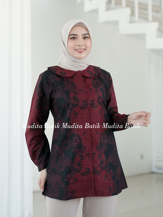 Jual Batik Mudita Motif Fatmawati Batik Wanita Modern Premium Kerja ...