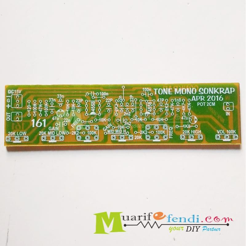 Jual PCB TONE CONTROL MONO SONKRAP dual 4558 | Shopee Indonesia