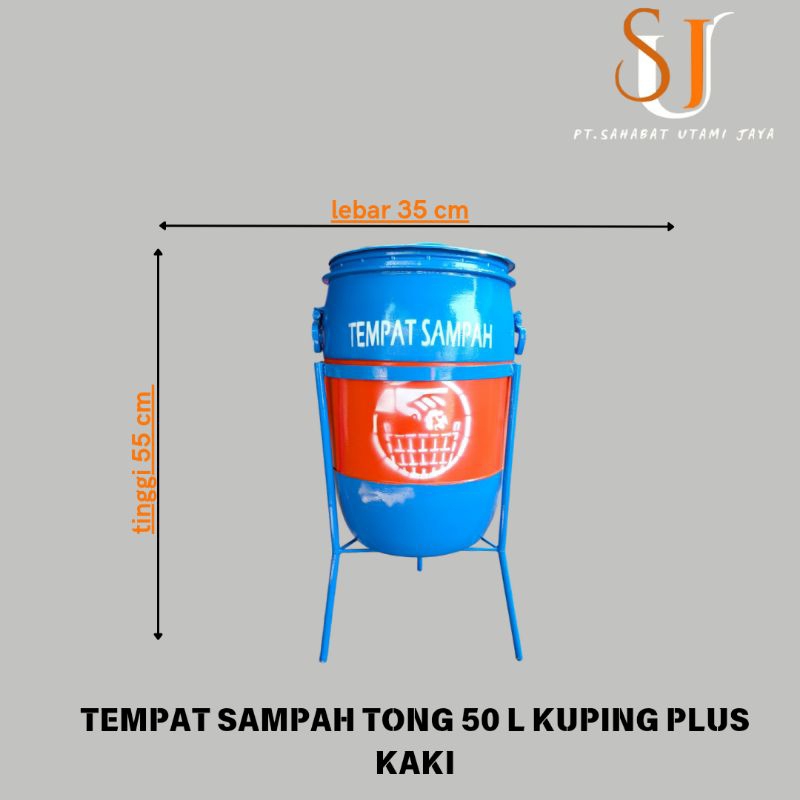 Jual TEMPAT SAMPAH TONG PLASTIK UKURAN 50 LITER | Shopee Indonesia