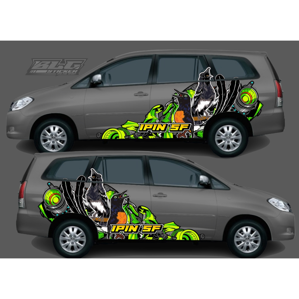Jual STIKER MOBIL INNOVA DECAL PRINT VARIASI CUSTOM SAMPING KANAN KIRI ...