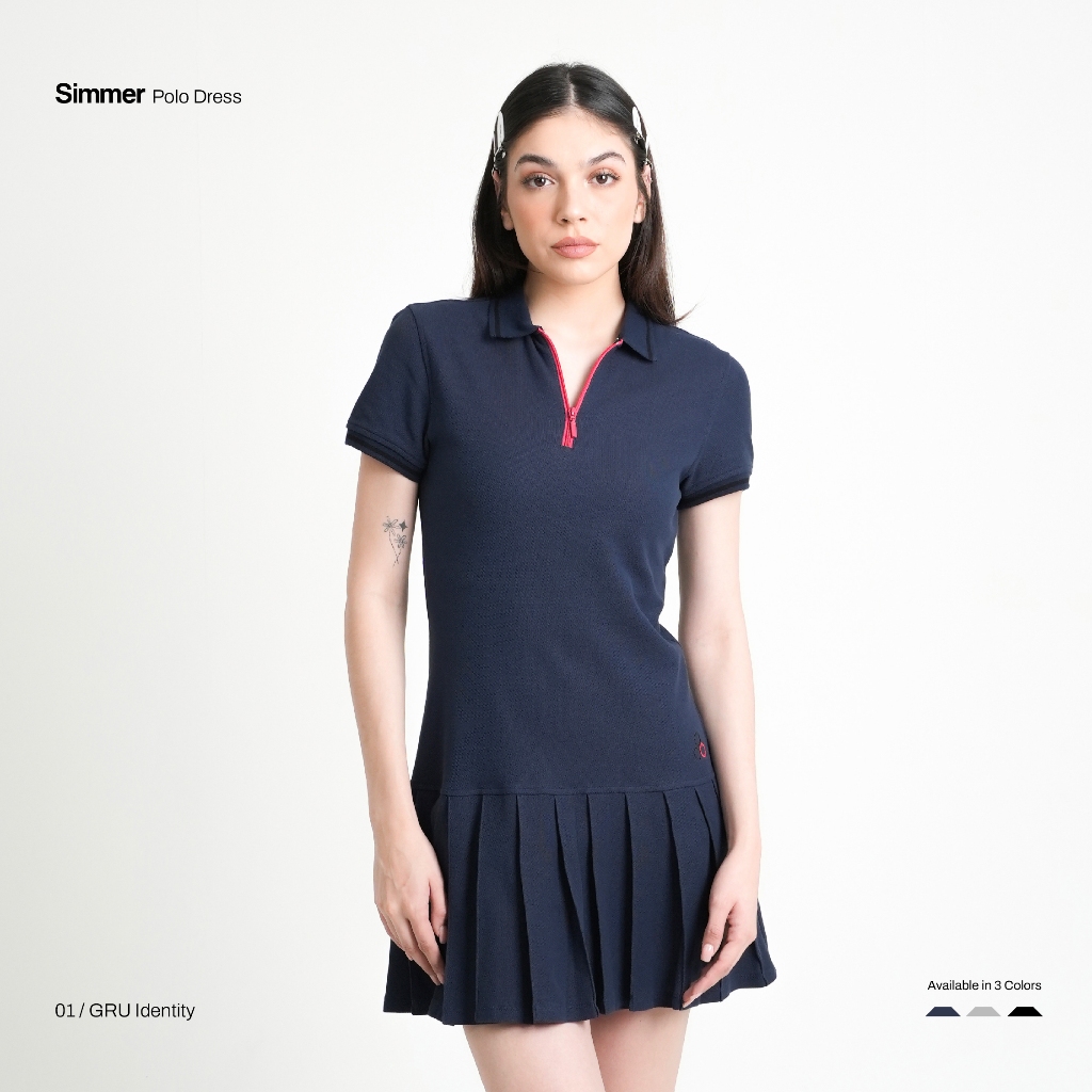 Jual GRU - Simmer Polo Dress [ Woman ] | Shopee Indonesia