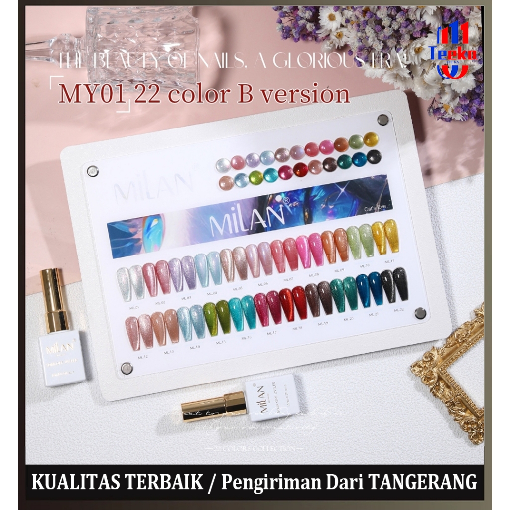 Jual Milan 12/16/22 Warna Korea macaron nail gel set 15ml Sweetheart ...