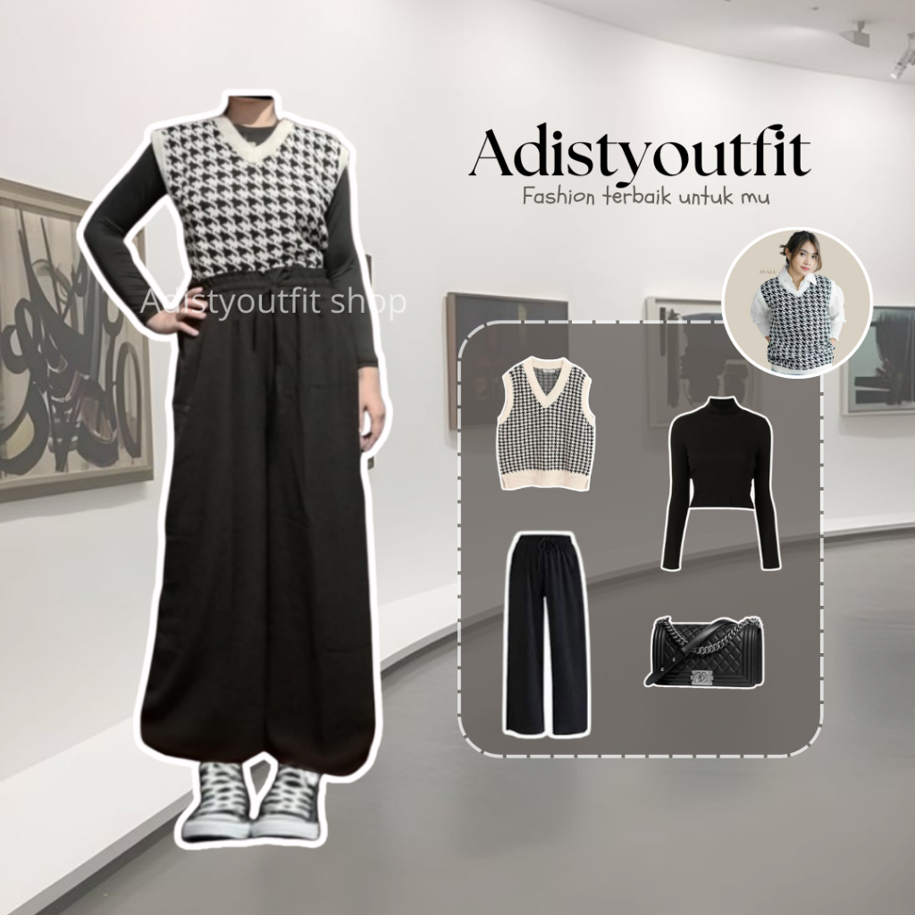Jual One Set Outfit Korea/ korean style/ outfit ulzzang/ (set 15 vest ...