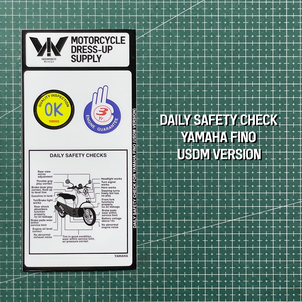 Jual Sticker detail/Warning Decals/Sticker Warning/Stiker pelengkap ...