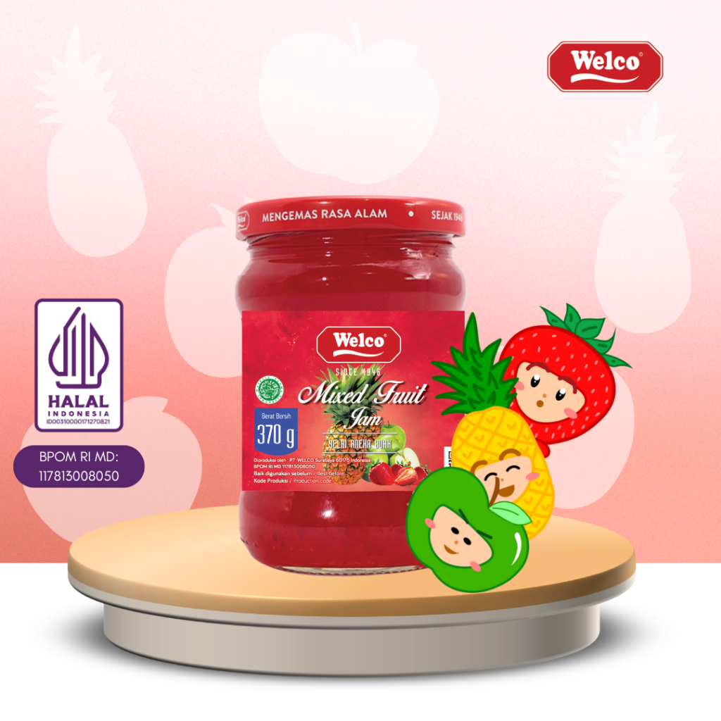 Jual Selai mix fruit 250 gr / Welco Mix Fruit Jam 250g | Shopee Indonesia