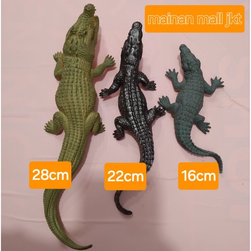 Jual Buaya karet - crocodile karet - mainan buaya karet - koleksi ...