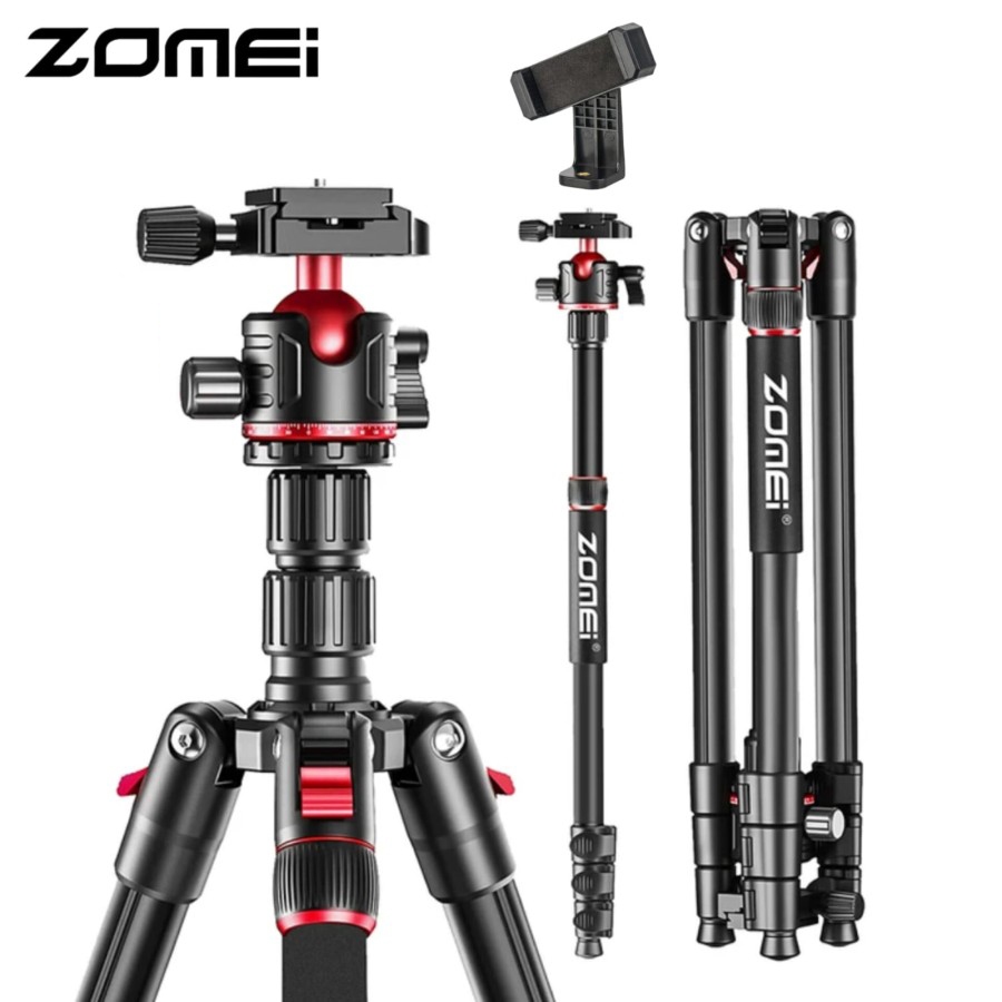 Jual Zomei Q173 Profesional Tripod Monopod Traveling Ball Head for ...