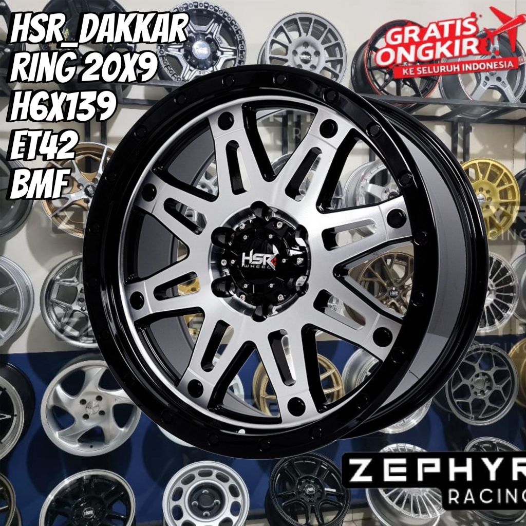 Jual velg mobil hsr type dakkar ring 20 untuk pajero, hilux, trioton, forrtuner, l200, strada ...