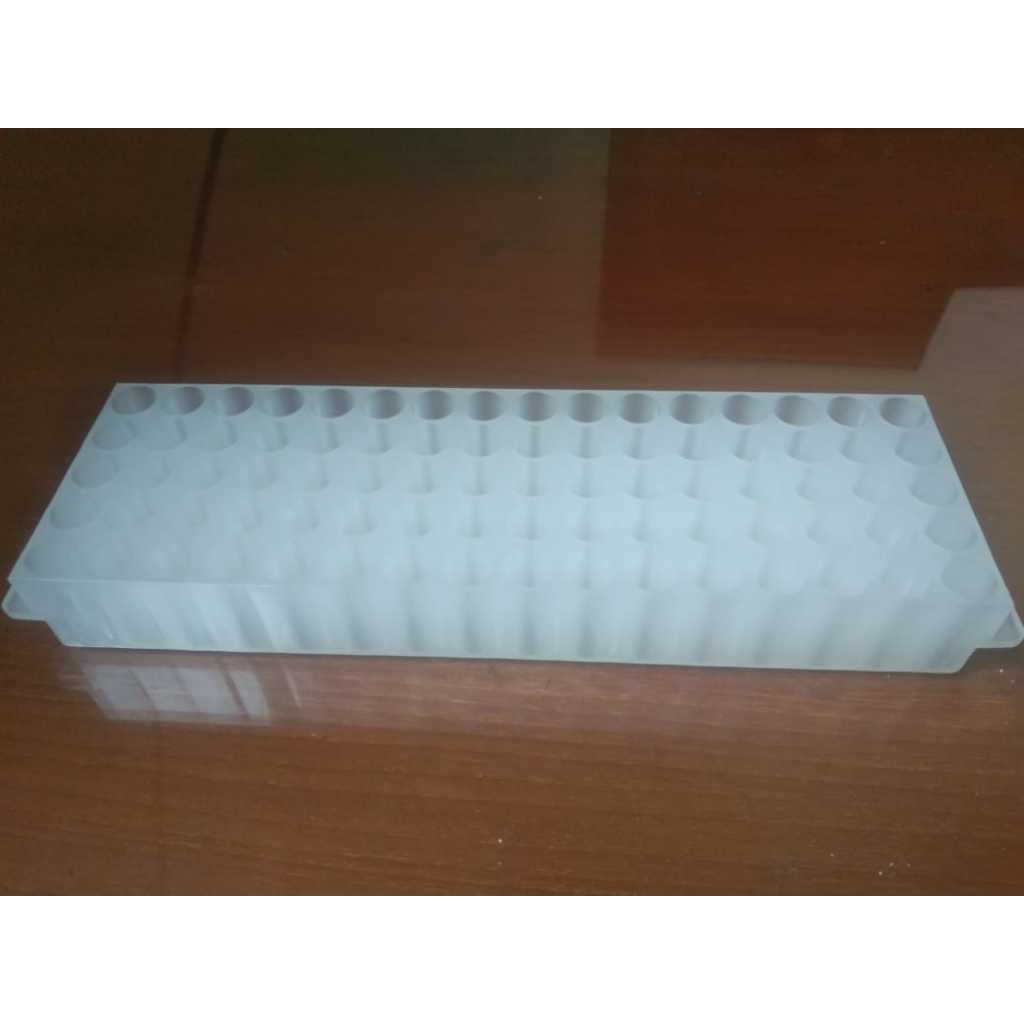 Jual Rak Tabung / Microtube Rack 1,5/2 ml 80 Well, Warna Clear | Shopee ...