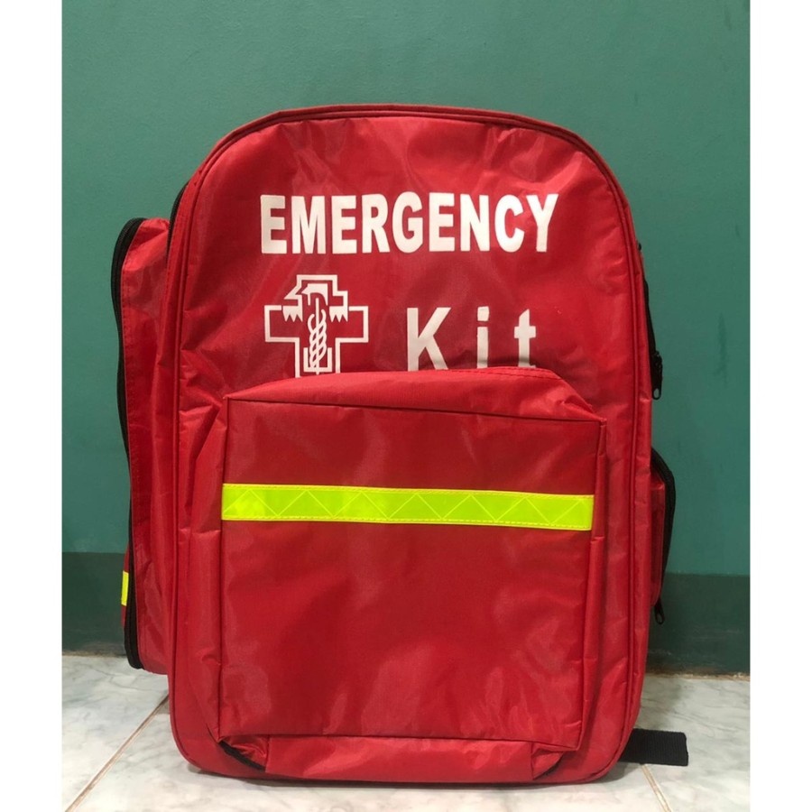 Jual TAS RANSEL EMERGENCY KIT - TAS P3K RANSEL MERAH - TAS RANSEL FIRST ...