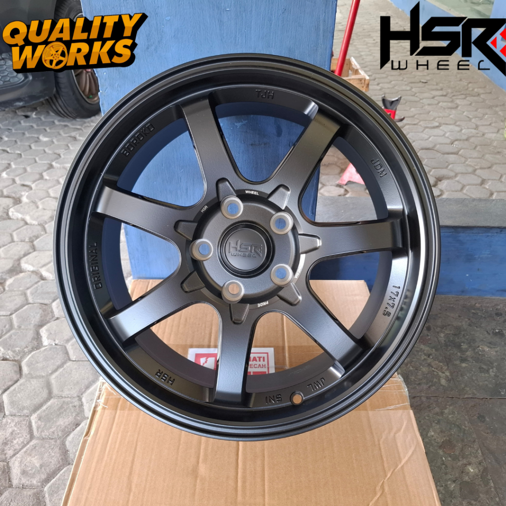 Jual Velg Mobil R17 Inch Pcd 5x114,3 Pelek Hsr Boroko Tjh Ring 17 Lebar 7,5 Warna Hitam Sandy ...