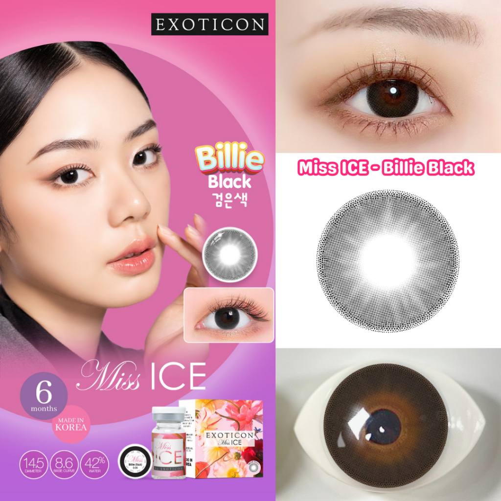 Jual Exoticon Softlens - Miss ICE - Billie (Black) | Shopee Indonesia