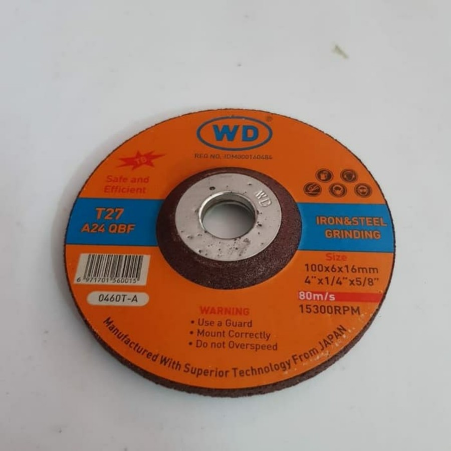Jual WD Mata Batu Gerinda Potong Besi 4 inch WD Gerinda Potong Besi ...