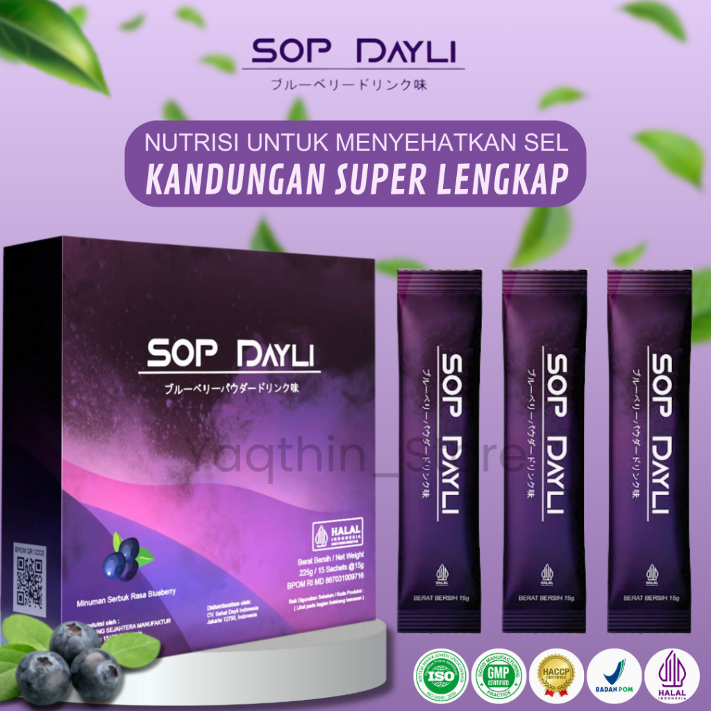 Jual SOP DAYLI Original Superfood / Minuman Stem Cell Regenerasi Sel ...