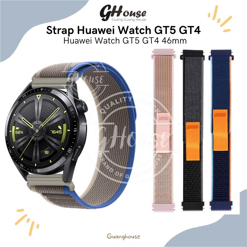 Jual Strap Huawei Watch GT 5 GT 4 46mm Nylon Tali Huawei Watch GT5 46mm ...