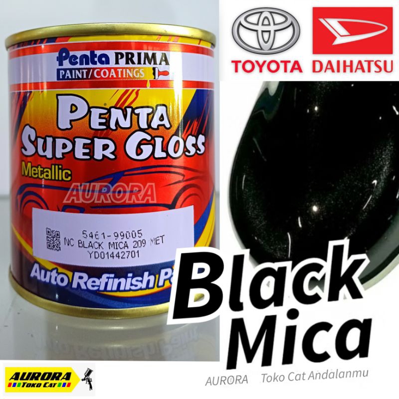 Jual Cat Hitam Metalik Black Mica Penta Super Gloss Mika Bisa Untuk ...