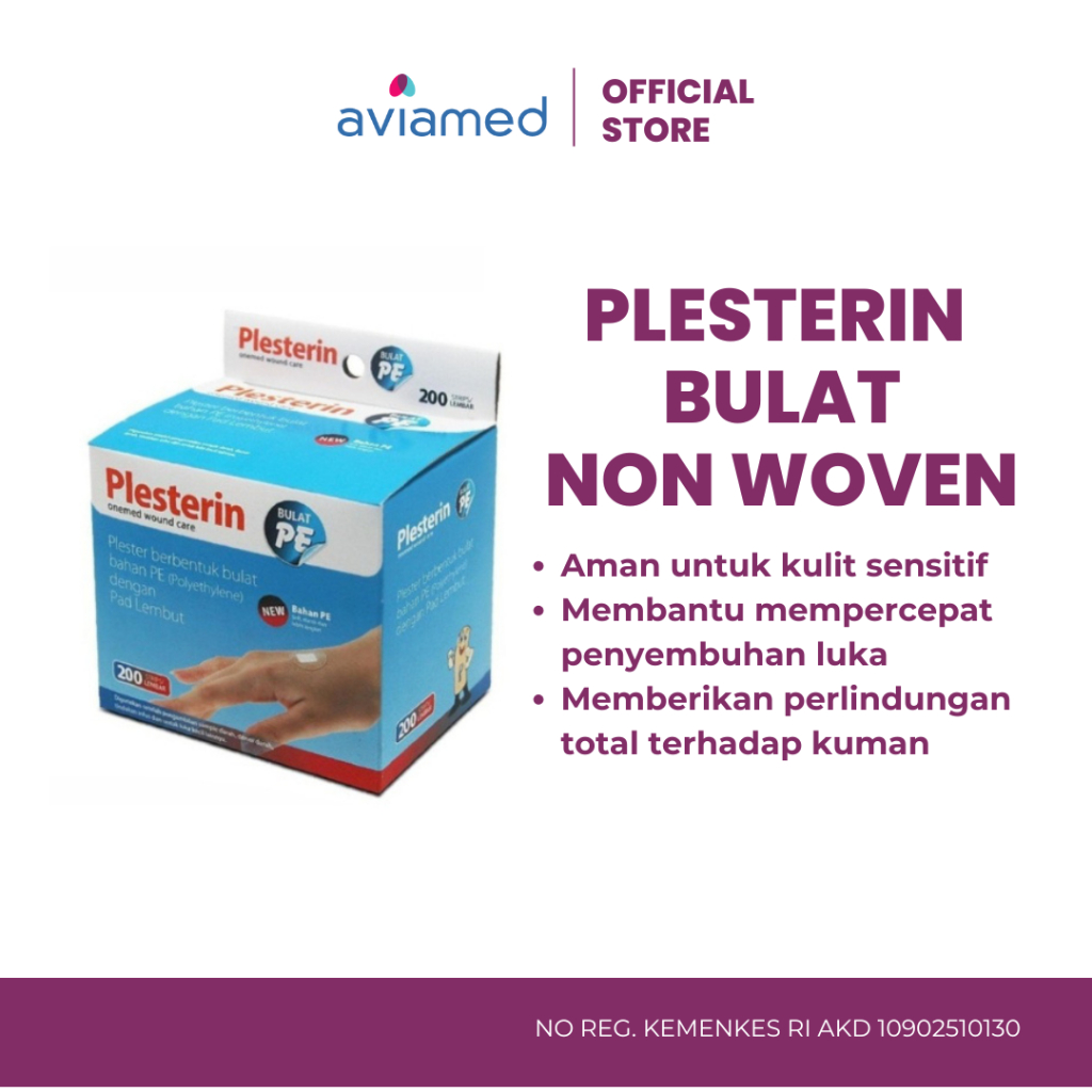 Jual Plesterin Bulat PE Transparan Anti Air Onemed 200 pcs diameter 2,4 ...