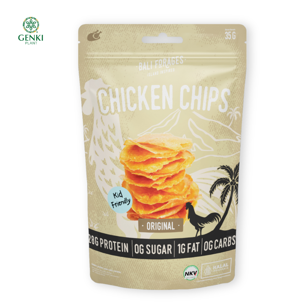Jual Bali Forages Chicken Chips Original Crispy / Keripik Daging Ayam ...