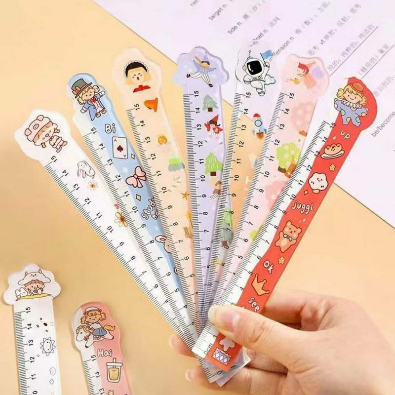 Jual (bukan grosir) [Aesthetic by fss.id] penggaris karakter/penggaris ...