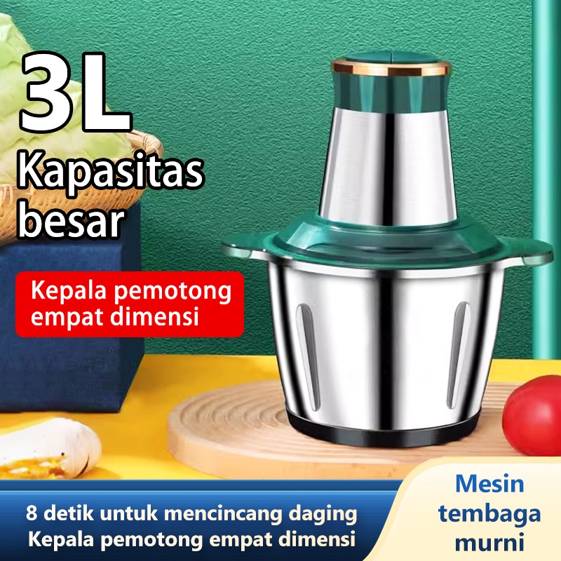 Jual VICTOR Food chopper 2L/3L penggiling daging stainless 304 blender ...