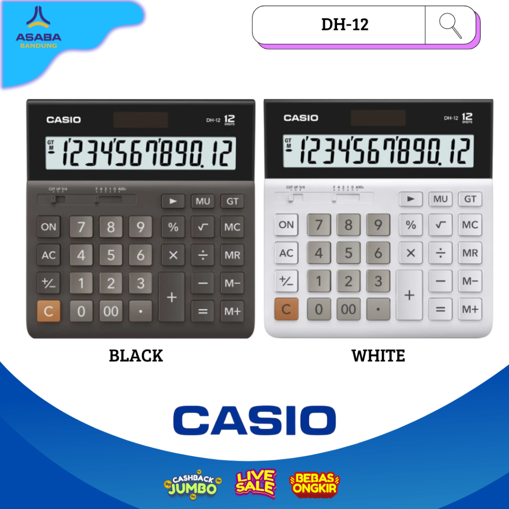 Jual Asaba Bandung - Casio Desk Calculator DH-12 | Shopee Indonesia