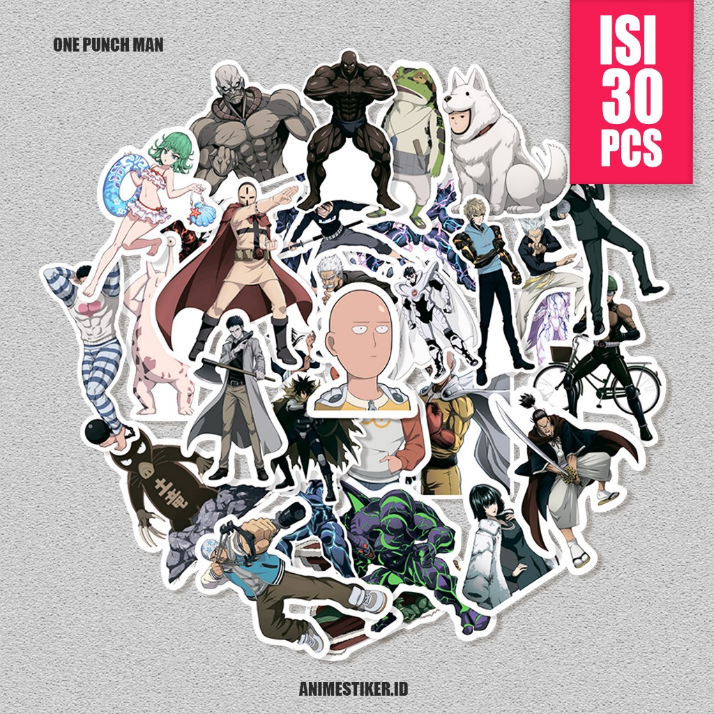 Jual stiker sticker pack anime ONE PUNCH MAN stiker anime stiker ...
