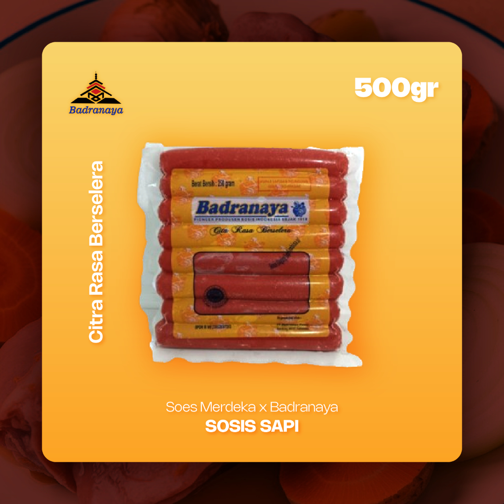 Jual Badranaya - Sosis Daging Sapi Bakar / Uk Kecil 250 gram / Uk Besar ...