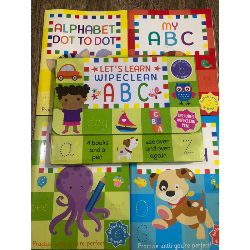 Jual lets_learn_abc_wipe_and_clean_book | Shopee Indonesia