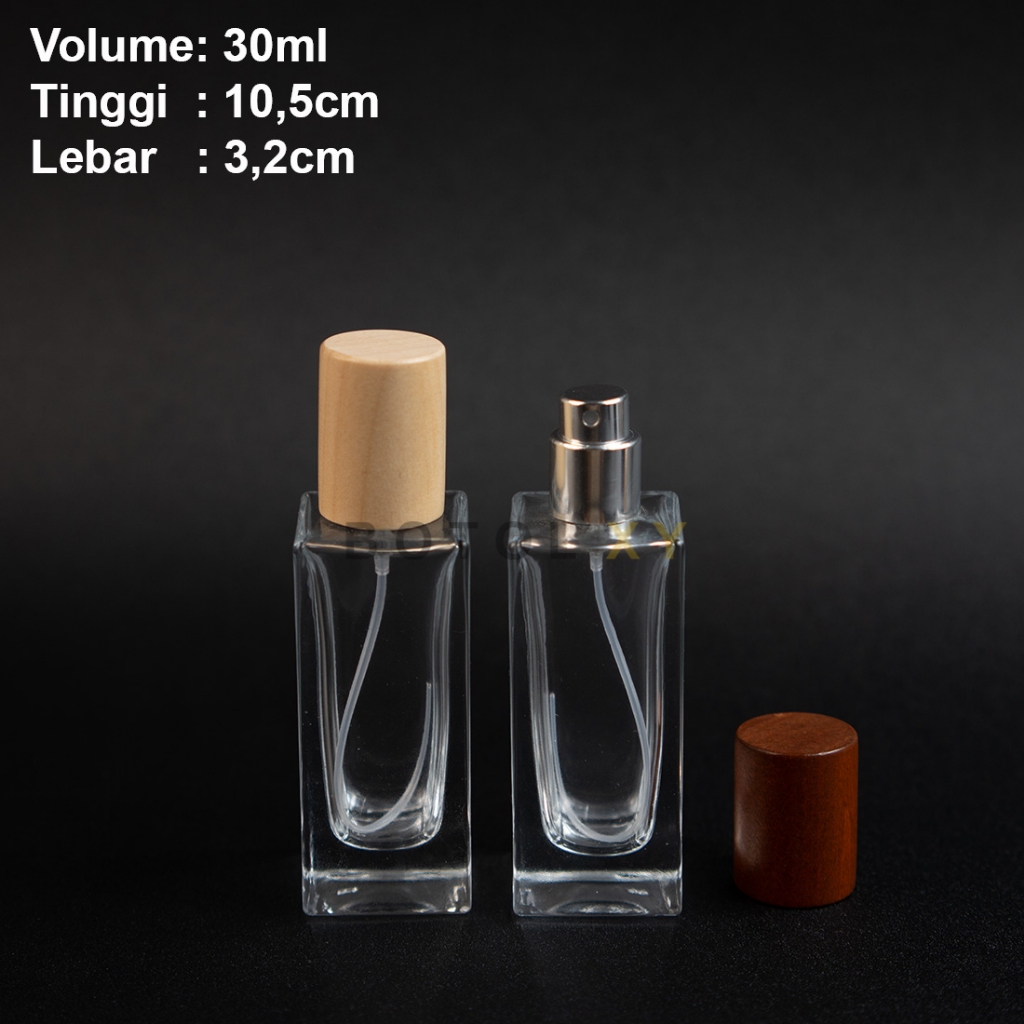 Jual Botol Parfum 30ml Spray Kaca Kotak Tebal Isi Ulang Model Easy ...